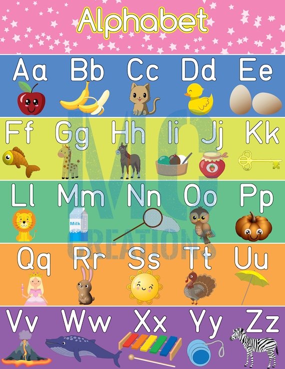 Alphabet Educational Printable | Etsy