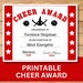 Customizable Cheerleader Award Certificate, Printable 8.5x11 Sport ...