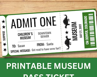 Black and White Gift Certificate Ticket Template, Surprise Show ...