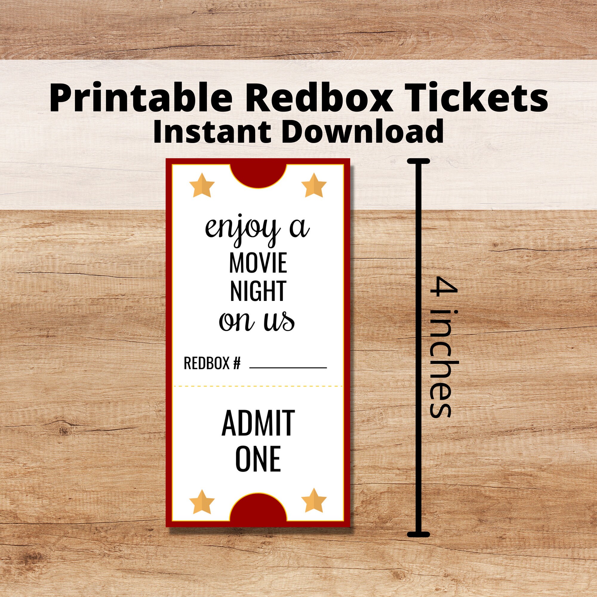 Printable Redbox Certificate, Redbox Gift Card, Teacher Appreciation ...