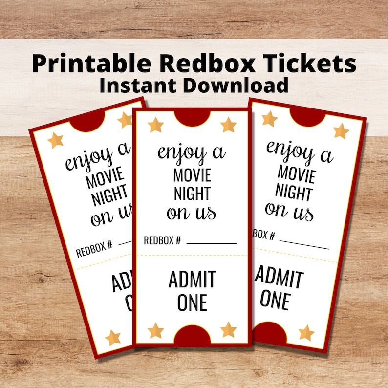 Printable Redbox Certificate, Redbox Gift Card, Teacher Appreciation ...