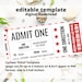Concert Ticket Template, Surprise Show Announcement, Printable Custom ...