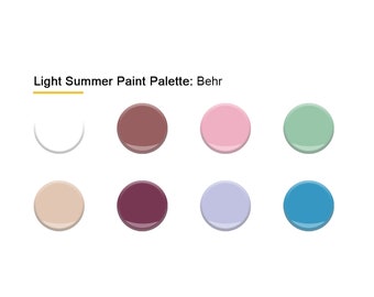 Cottagecore Color Palette, Behr, Interior Paint Palette, E-design ...