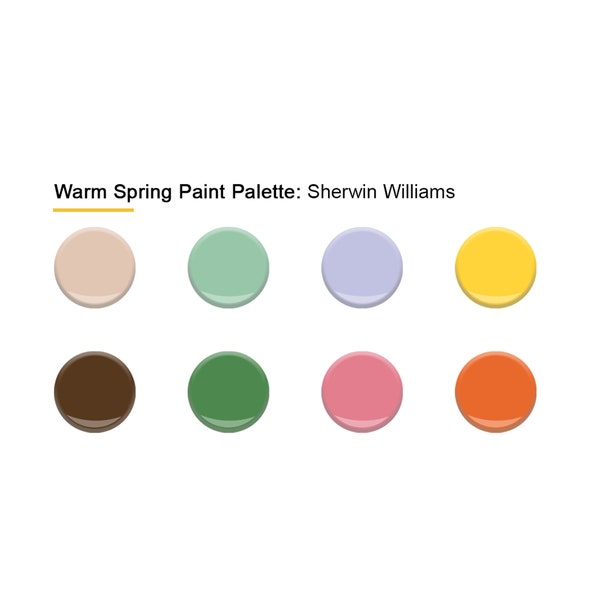 Warm Spring Palette - Etsy
