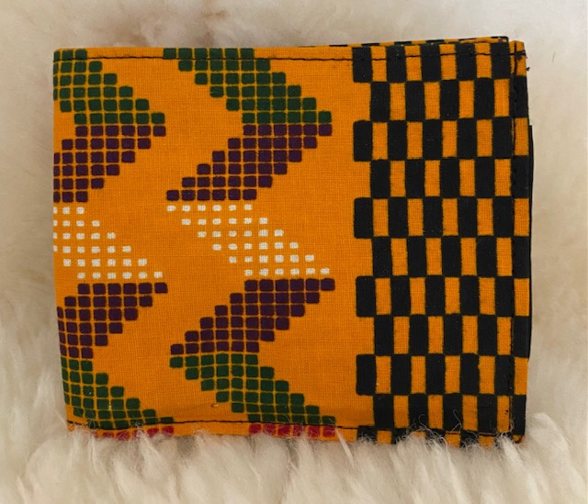 African Pint Wallet, Fabric Wallet, African Bifold Wallet, Ankara ...