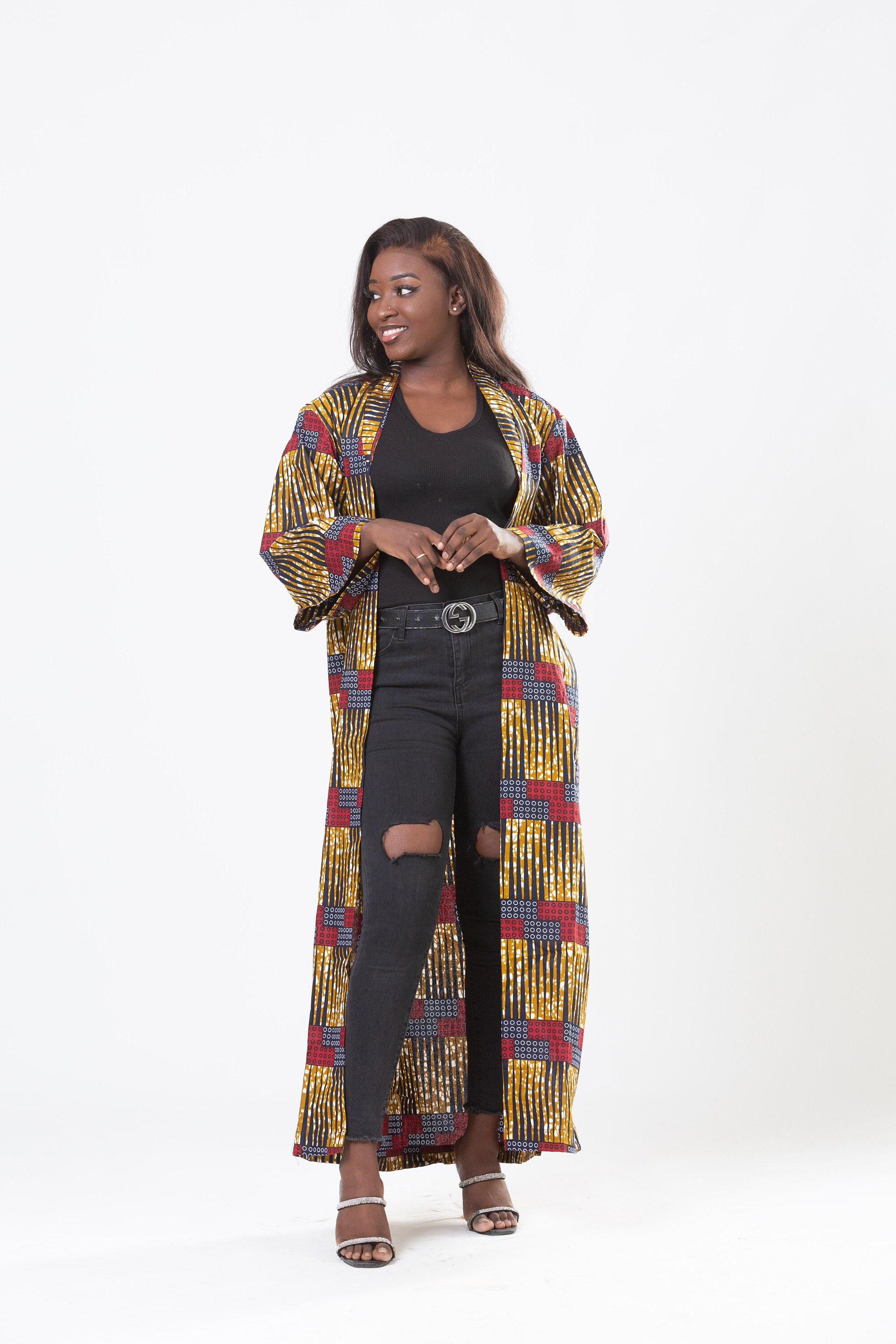 African Print Kimono - Etsy