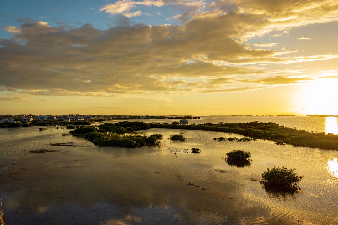 Belize Sunset Photo Print: Tropical Lagoon Landscape Wall Art - Etsy