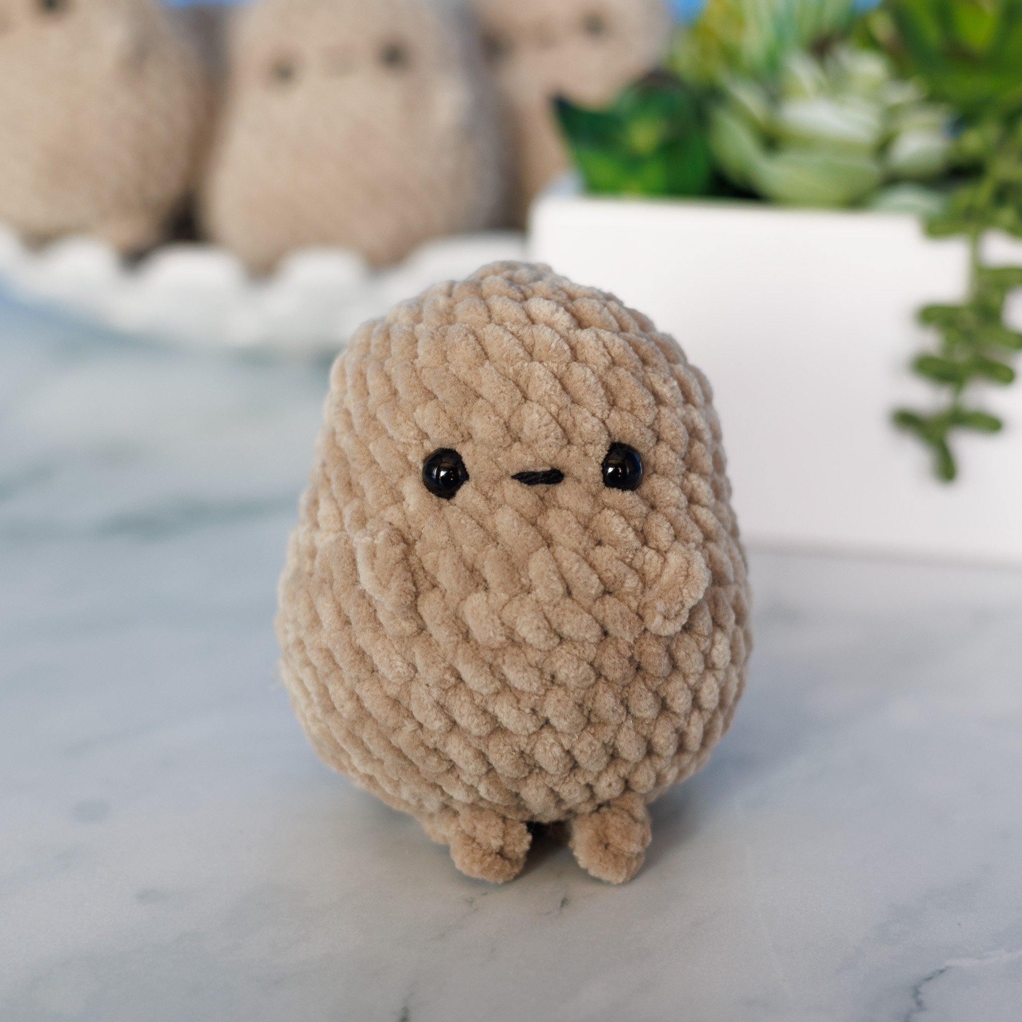 Potato Crochet Plush Toy | Positive Potato Crochet Plush | Handmade ...