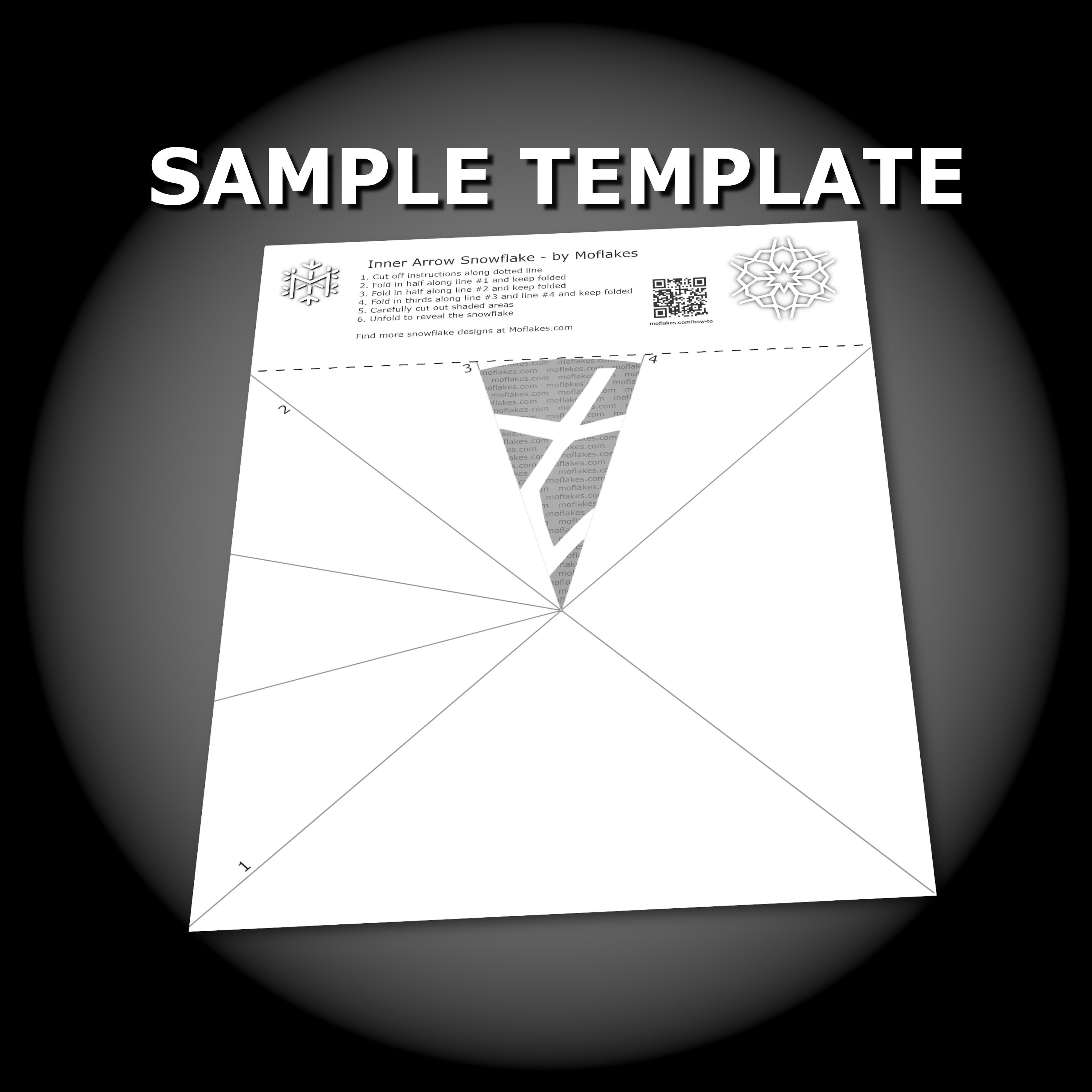 Spider Paper Snowflake Printable Template - Etsy