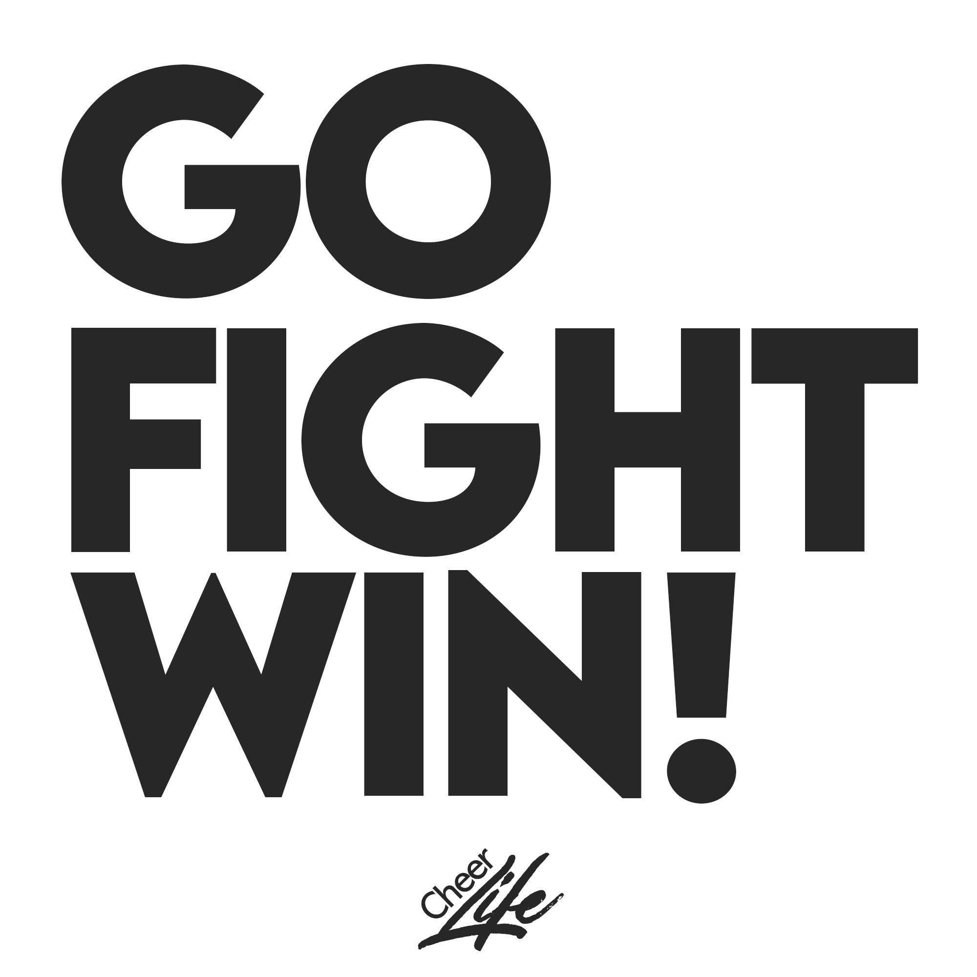 Go Fight Win Cheerleading Gifts, Graphic, Cricut or Silhouette Design Space Studio Sublimation ...