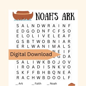 JW Word Search / Noah's Ark Activities / JW Crossword Puzzles / Noah's ...
