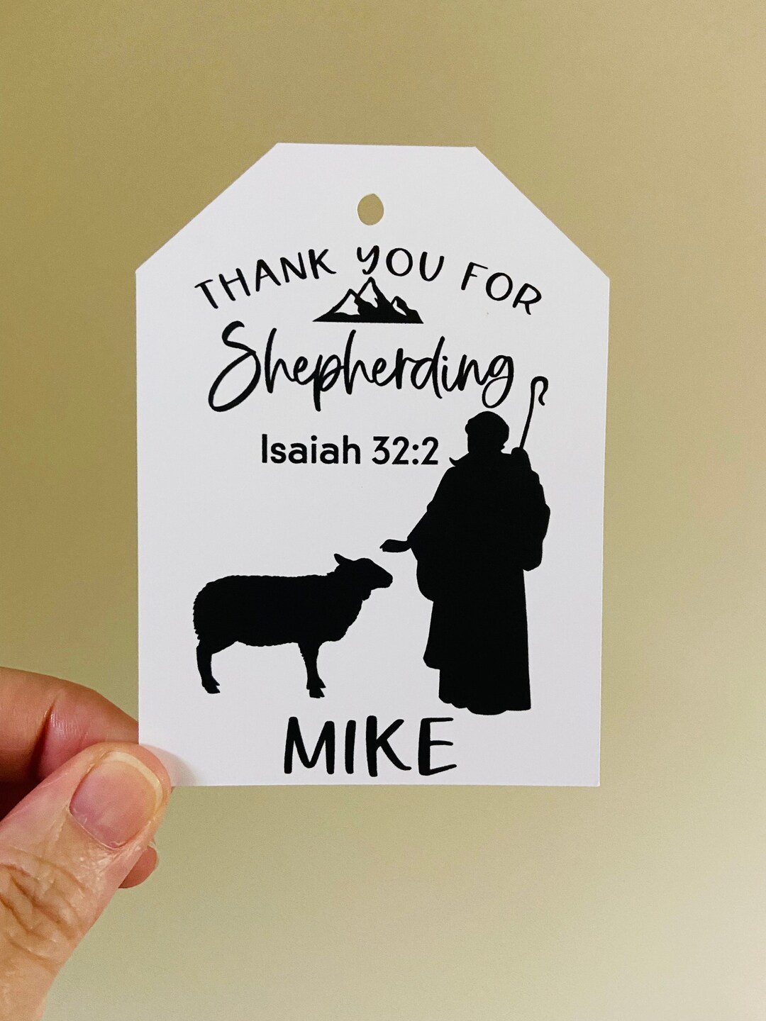Thank You for Shepherding Gift Tag (english & Spanish) / Elder Gift ...