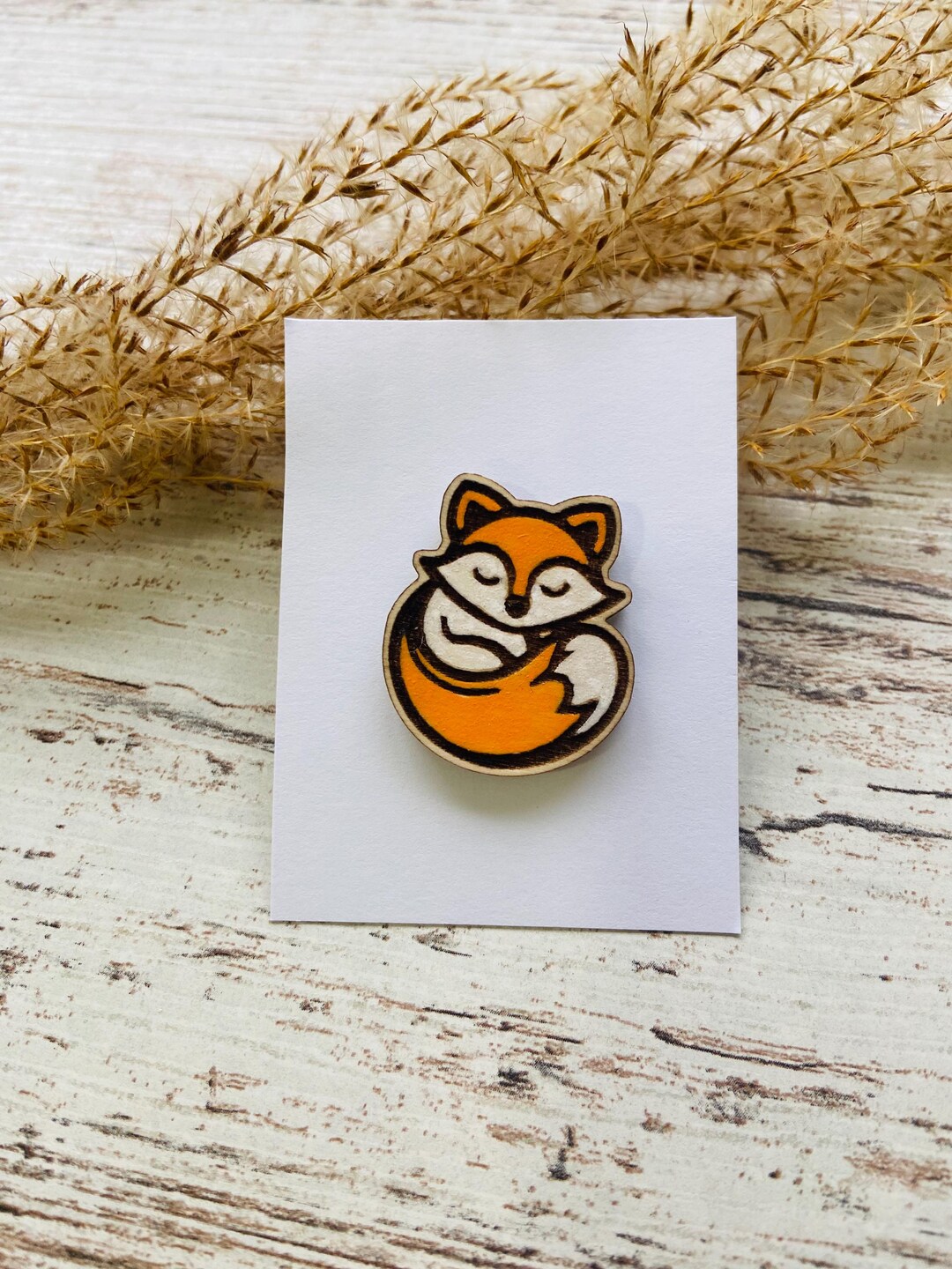 Wood Pins / Animal Pins / Custom Pins / Fox Pins / Lapels / Animal ...