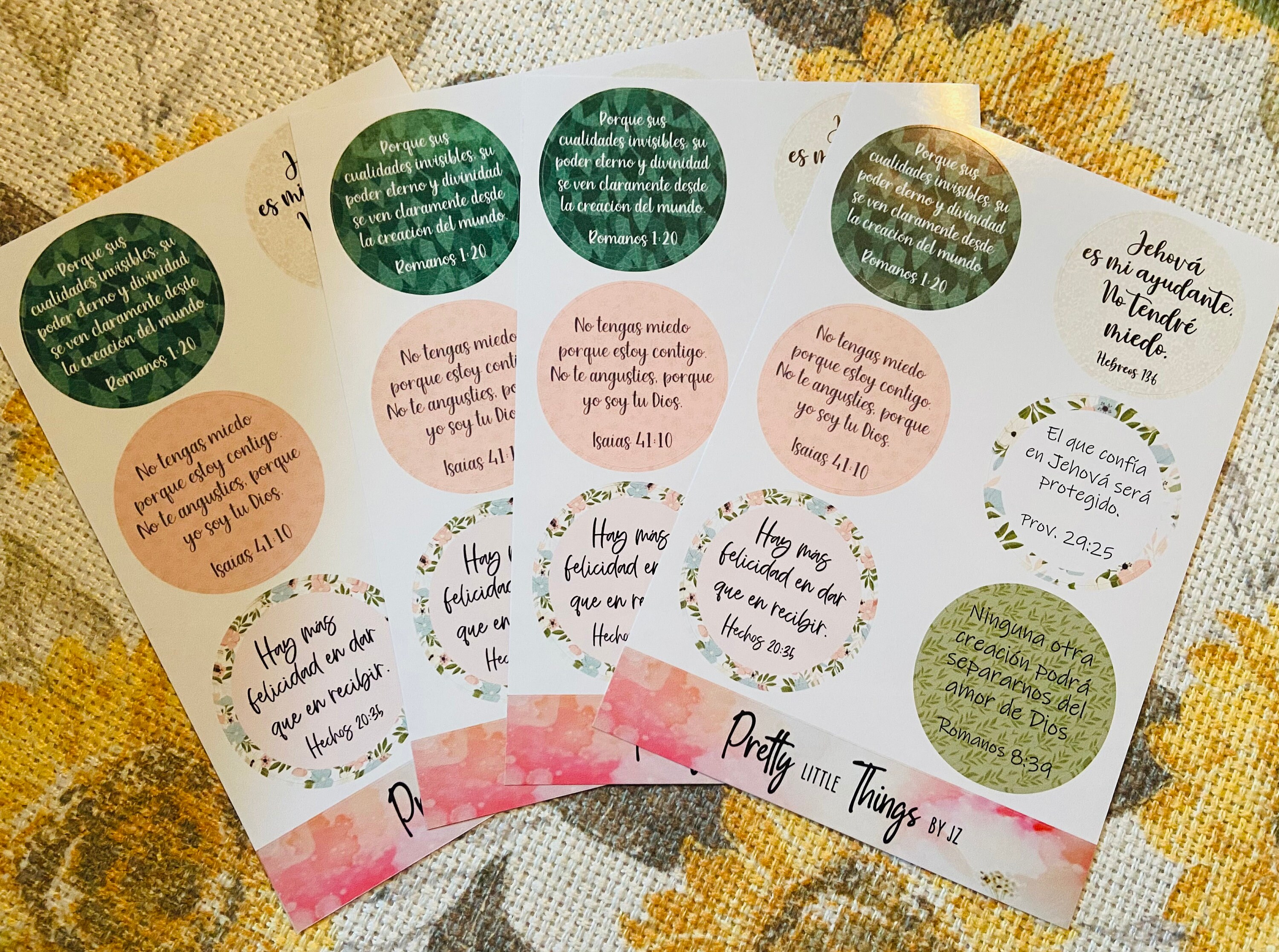 Scripture Stickers spanish & English Encouraging Stickers | Etsy