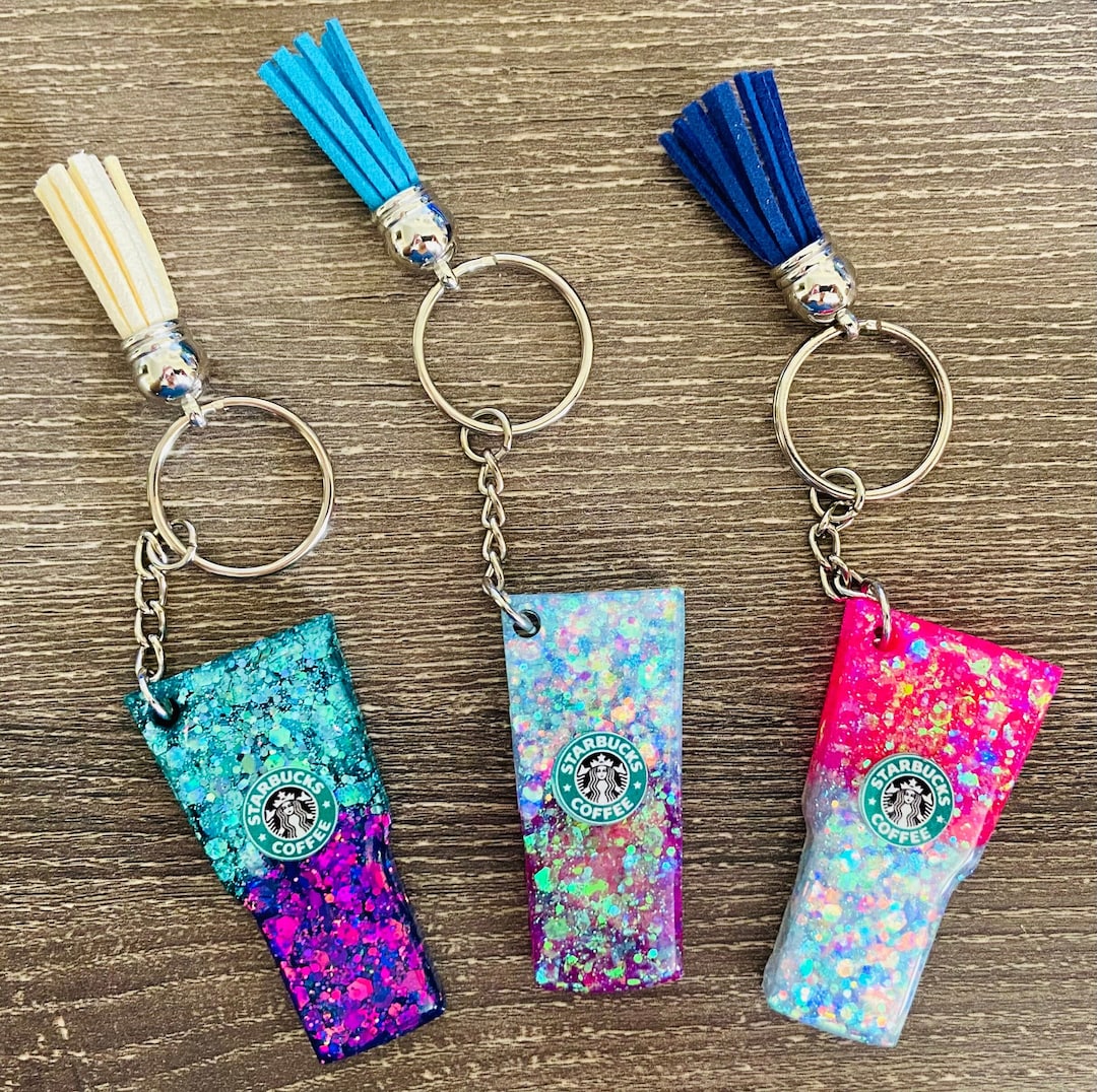 Starbucks Tumbler Keychain / Starbucks Gifts / Custom Keychain ...