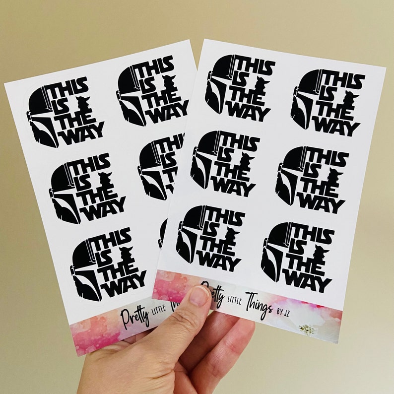 This is the Way Star Wars Vinyl Stickers / Mando Stickers / Star Wars ...