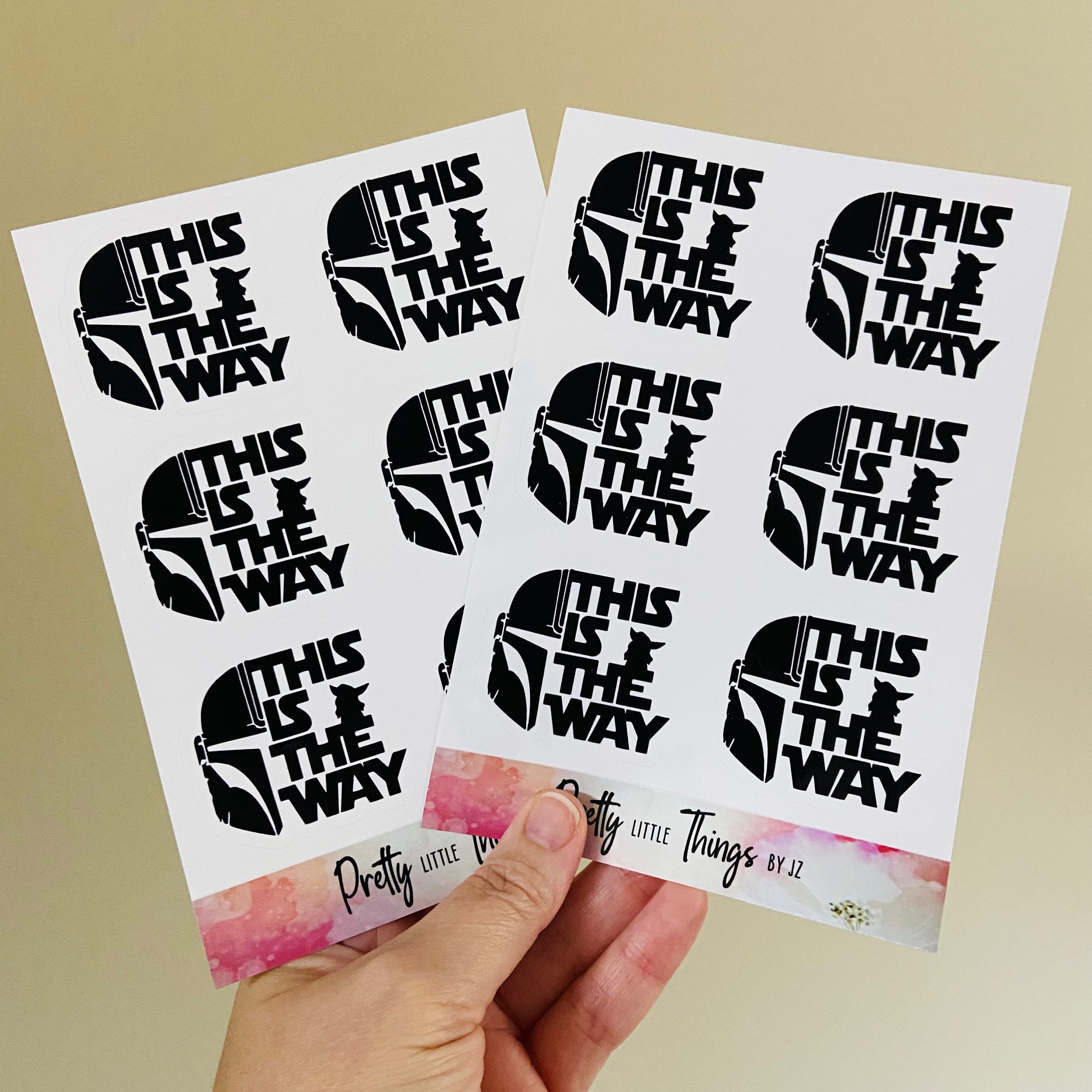 This is the Way Star Wars Vinyl Stickers - Etsy