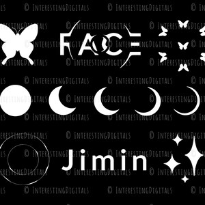 Bts Printables, Bts Clipart, Face Album, Jimin Face Album, Jimin Face ...