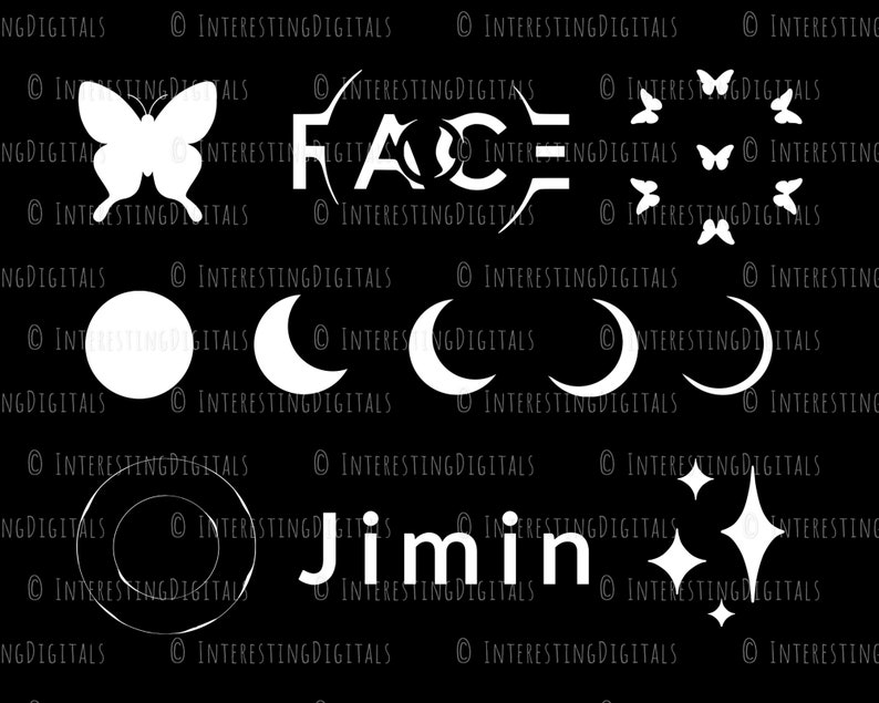 Bts Printables, Bts Clipart, Face Album, Jimin Face Album, Jimin Face ...