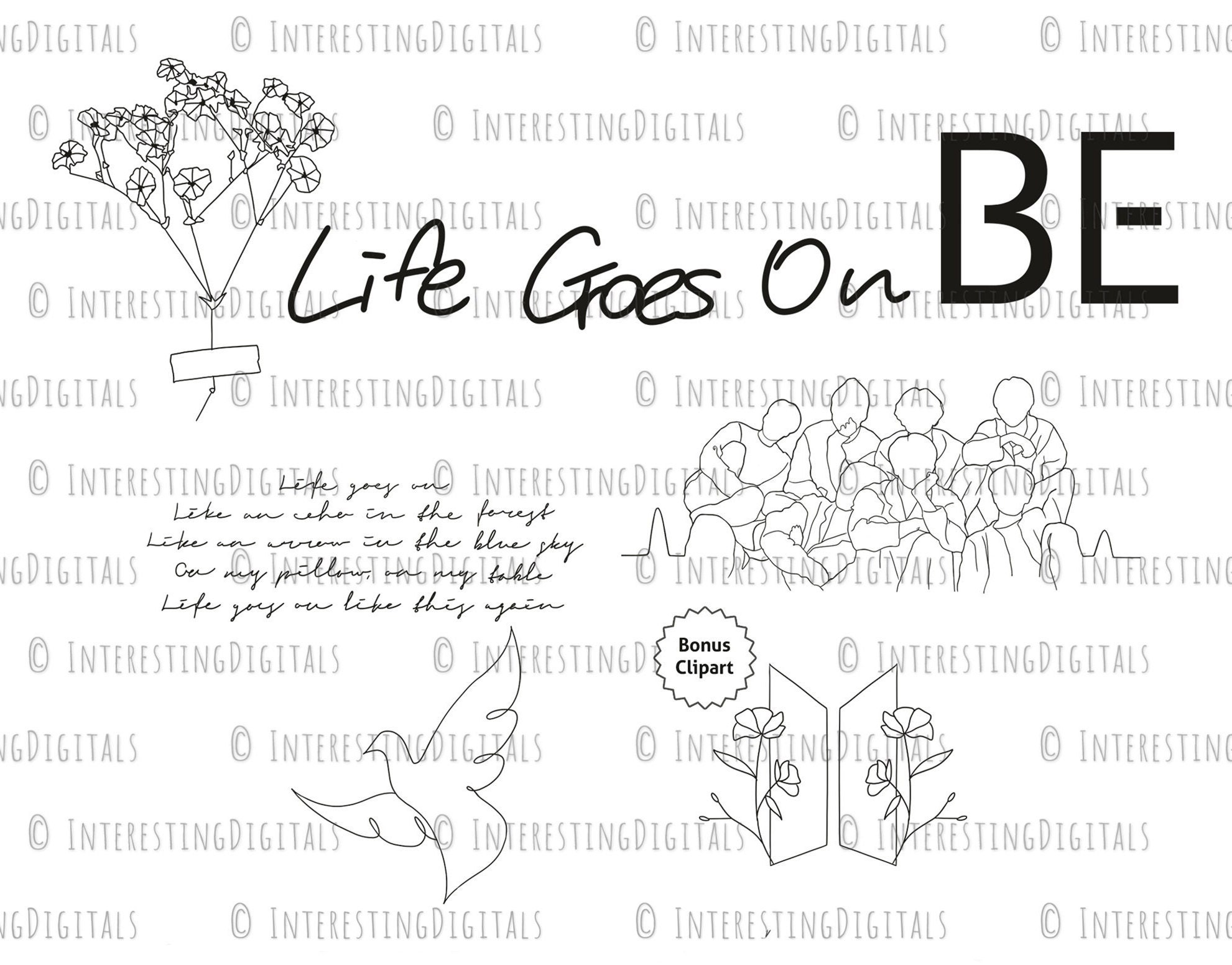 Kpop Printables, Kpop Clipart, Kpop Digitals, Kpop Art, Kpop Art Prints ...