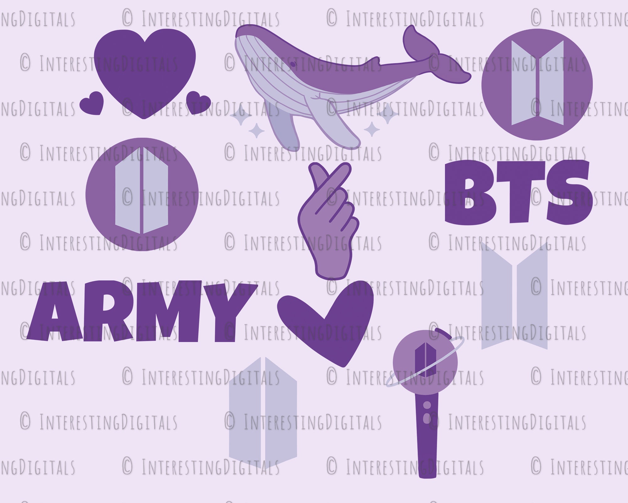 Bts Printables, Bts Clipart, Bts Army, Purple Army, Army Bts, Army ...