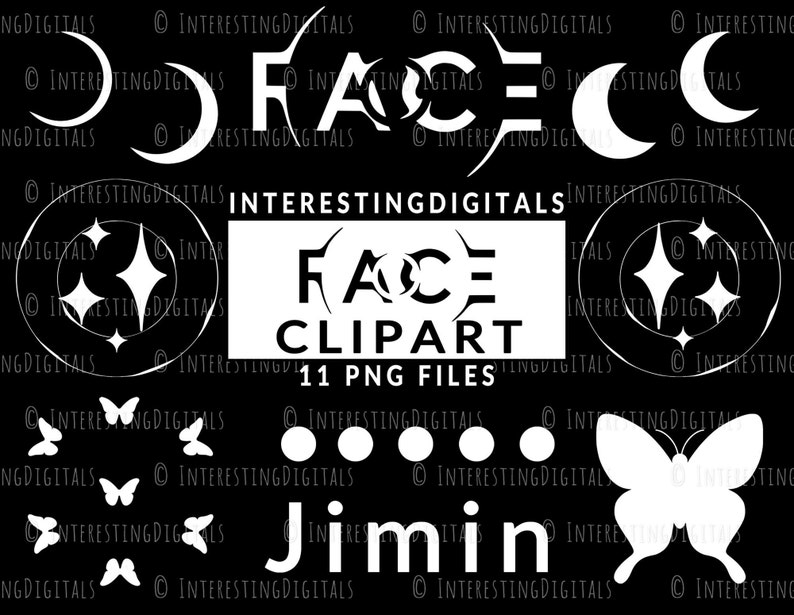 Bts Printables, Bts Clipart, Face Album, Jimin Face Album, Jimin Face ...