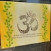 Gold Om Gayatri Mantra Artwork Painting, Indian Traditional Spiritual ...