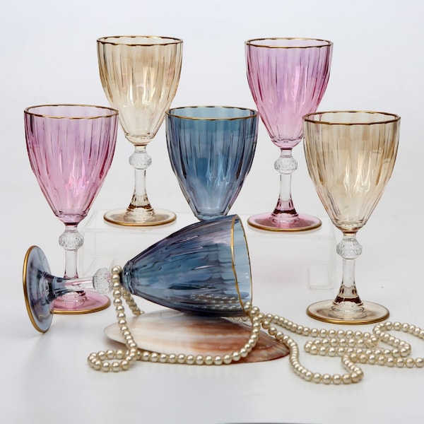 Colored Glassware - Etsy
