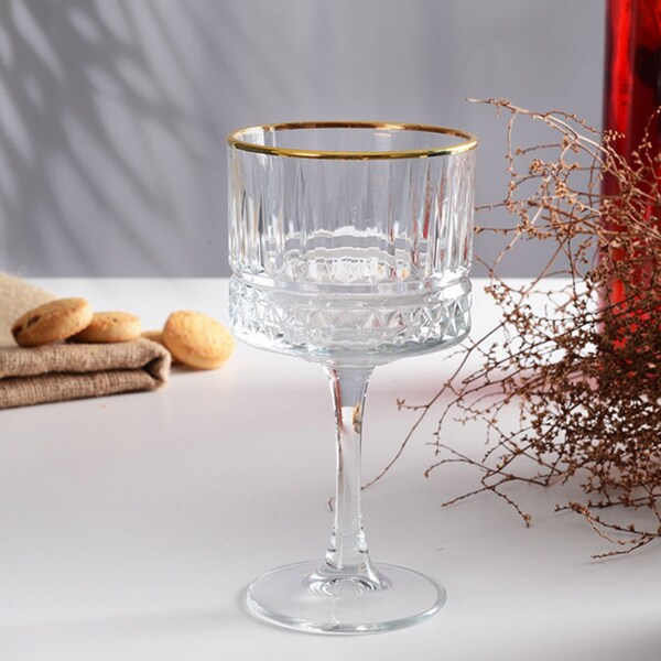 Gold Rimmed Cocktail Glasses - Etsy