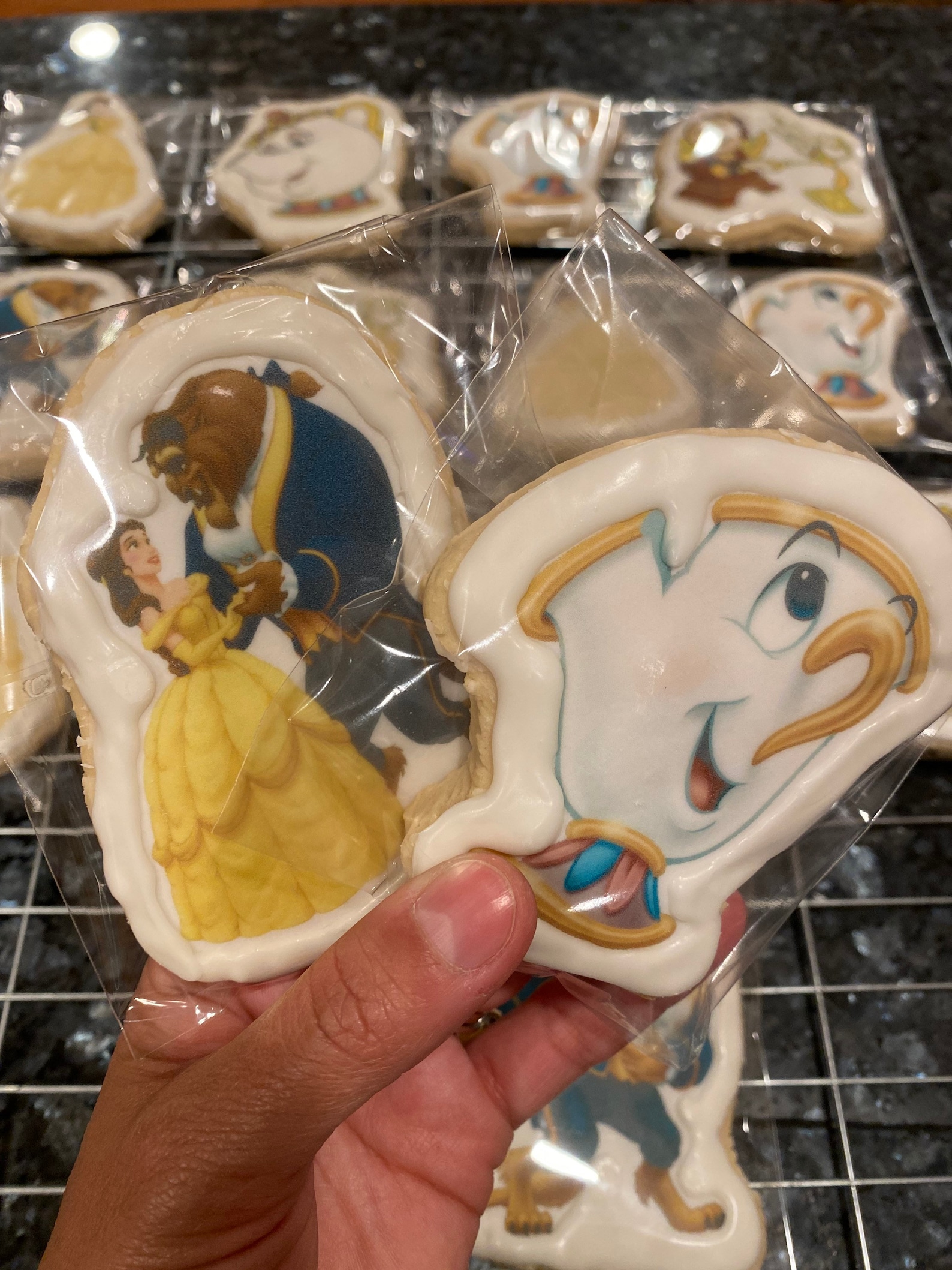 Sugar Cookies With Edible Images Beauty and the Beast Cookies - Etsy