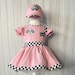 Personalized Pink/white Racer Girl Dress*baby Girl CAR Dress*toddler ...