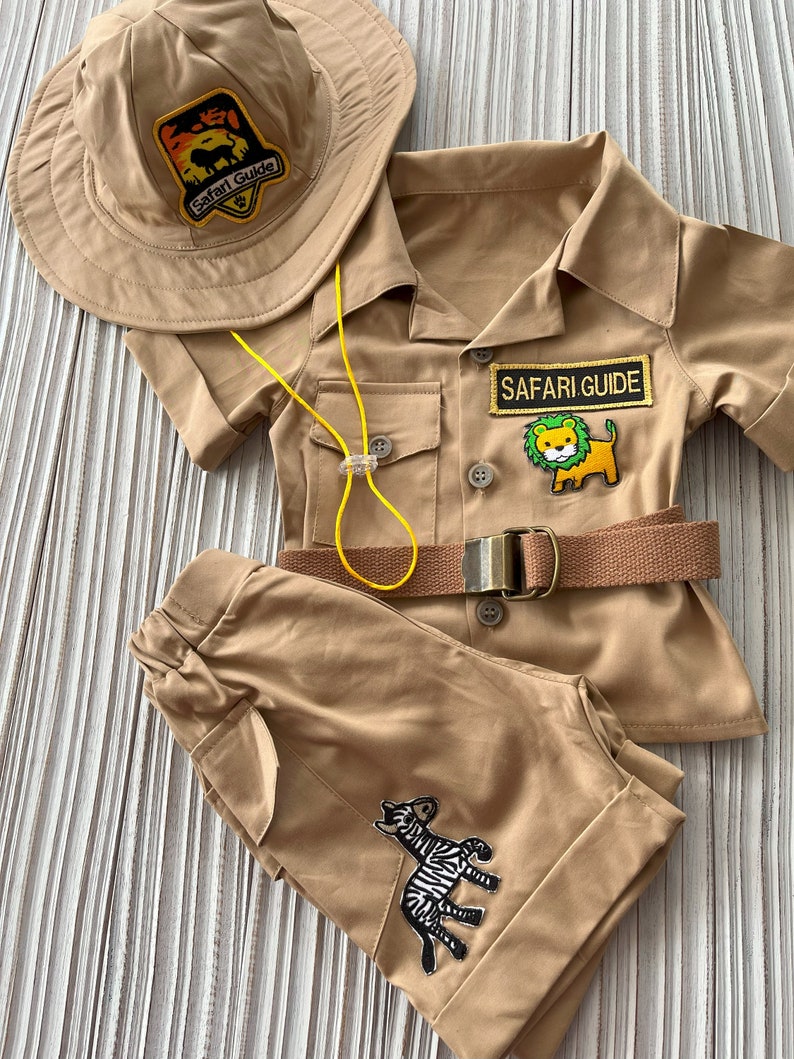 Personalized African Adventure Brown Safari Kids Outfit 2 - Etsy