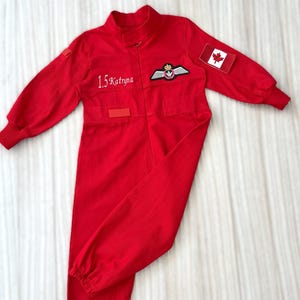 Personalized Red Pilot Costume*toddler Canada Pilot Military Uniform ...