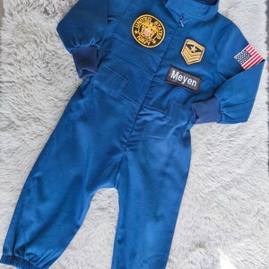 Personalized Navy Aviator Toddler Suit*toddler Navy Costume*baby Blue ...