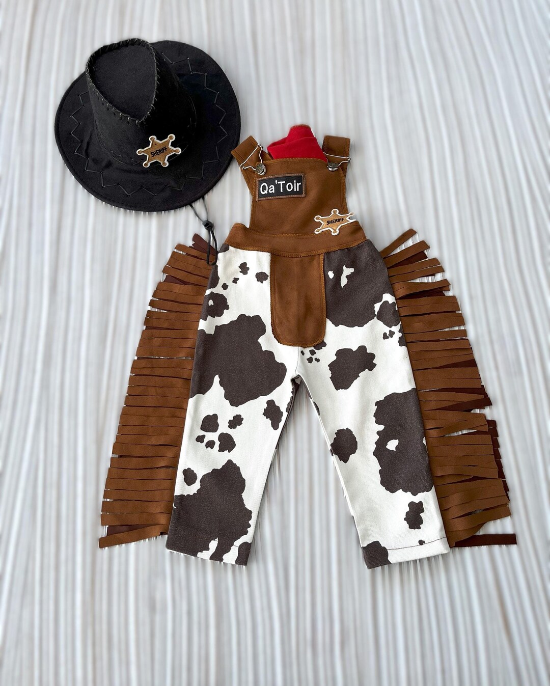 Personalized Toddler Cowboy Brown Western Outfit*infant Brown Wild West ...