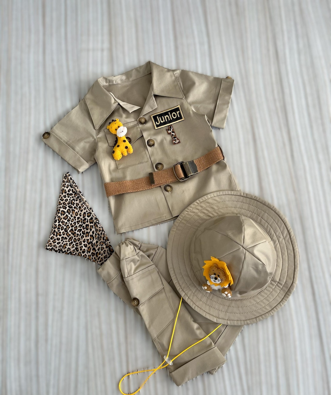 Personalized African Adventure Beige-green Safari Outfit*toddler ...
