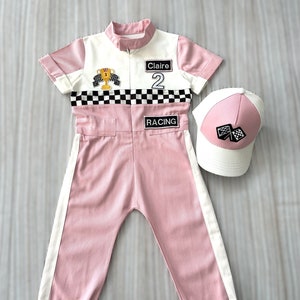 Personalized Pink Racer Long/shorts Jumpsuit*racer Fast One Birthday ...
