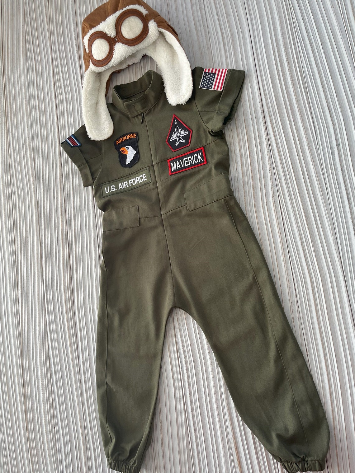Personalized Aviator Long Fighter Costume*captain Airborne Outfit ...
