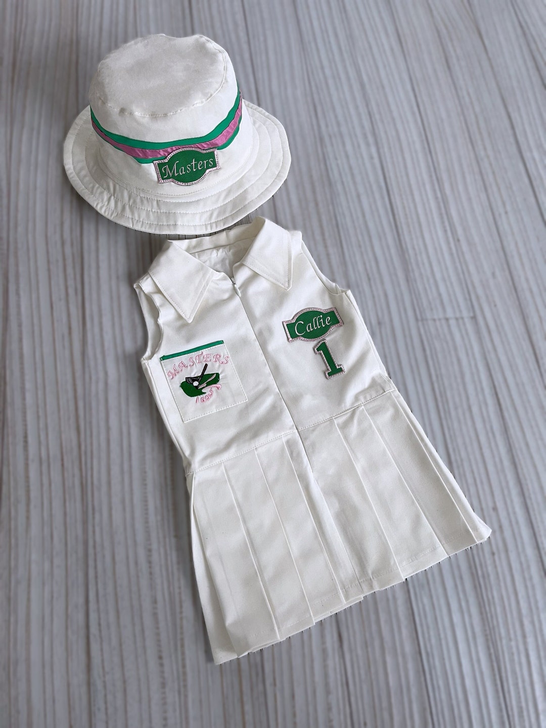 Personalized Golf Toddler Caddy Dress*infant Golf White Outfit*baby ...