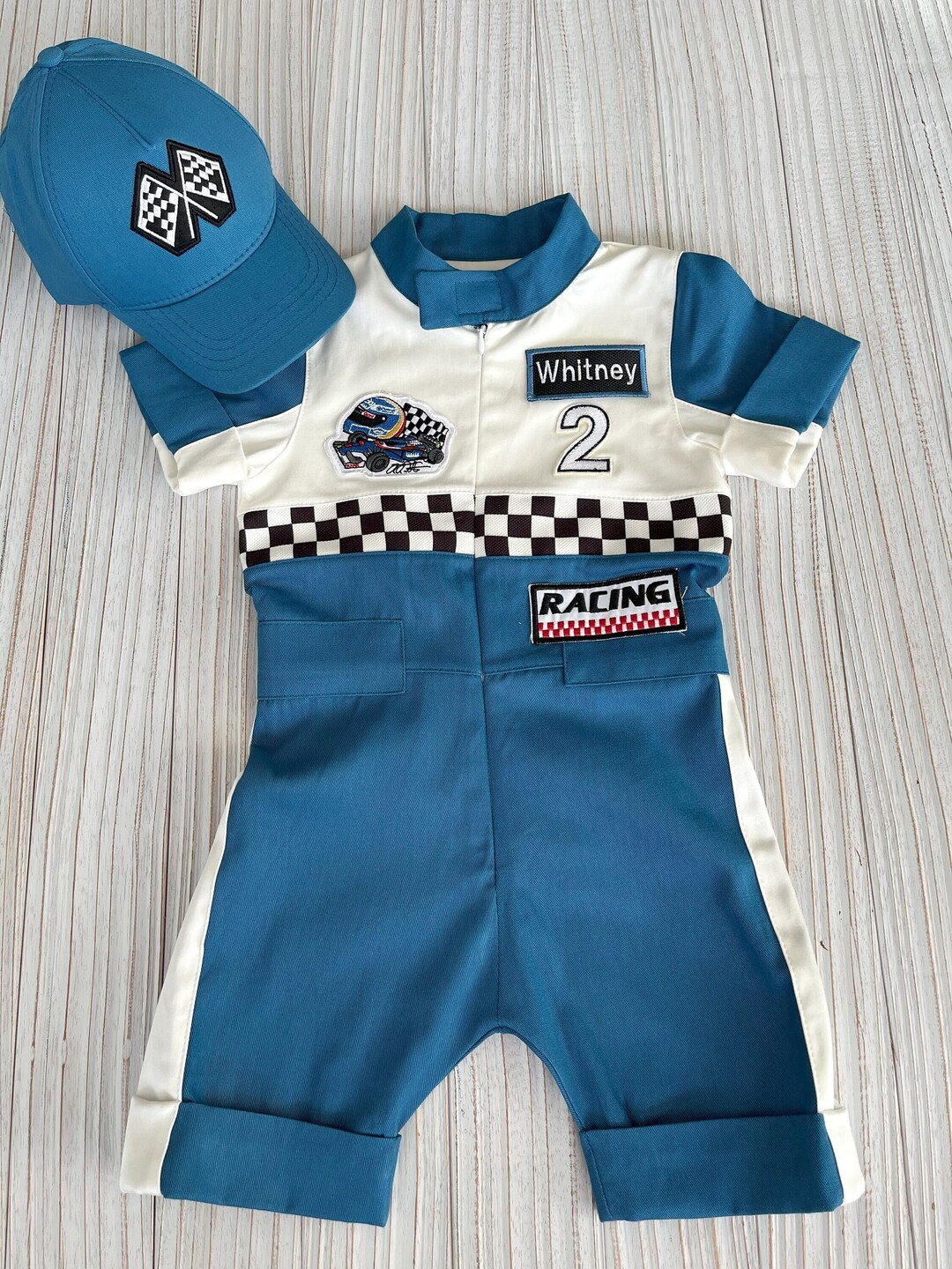 Personalized Blue Two Speed Birtday Suitbaby First Birtday Racer ...