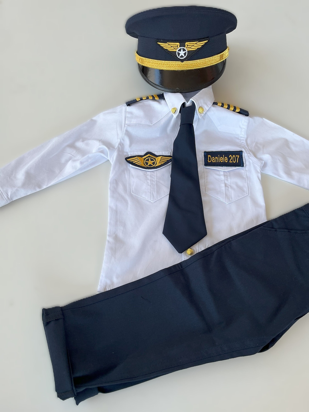 Personalized Airforce Costumebaby Pilot Suitcaptain Pilot Hattoddler ...