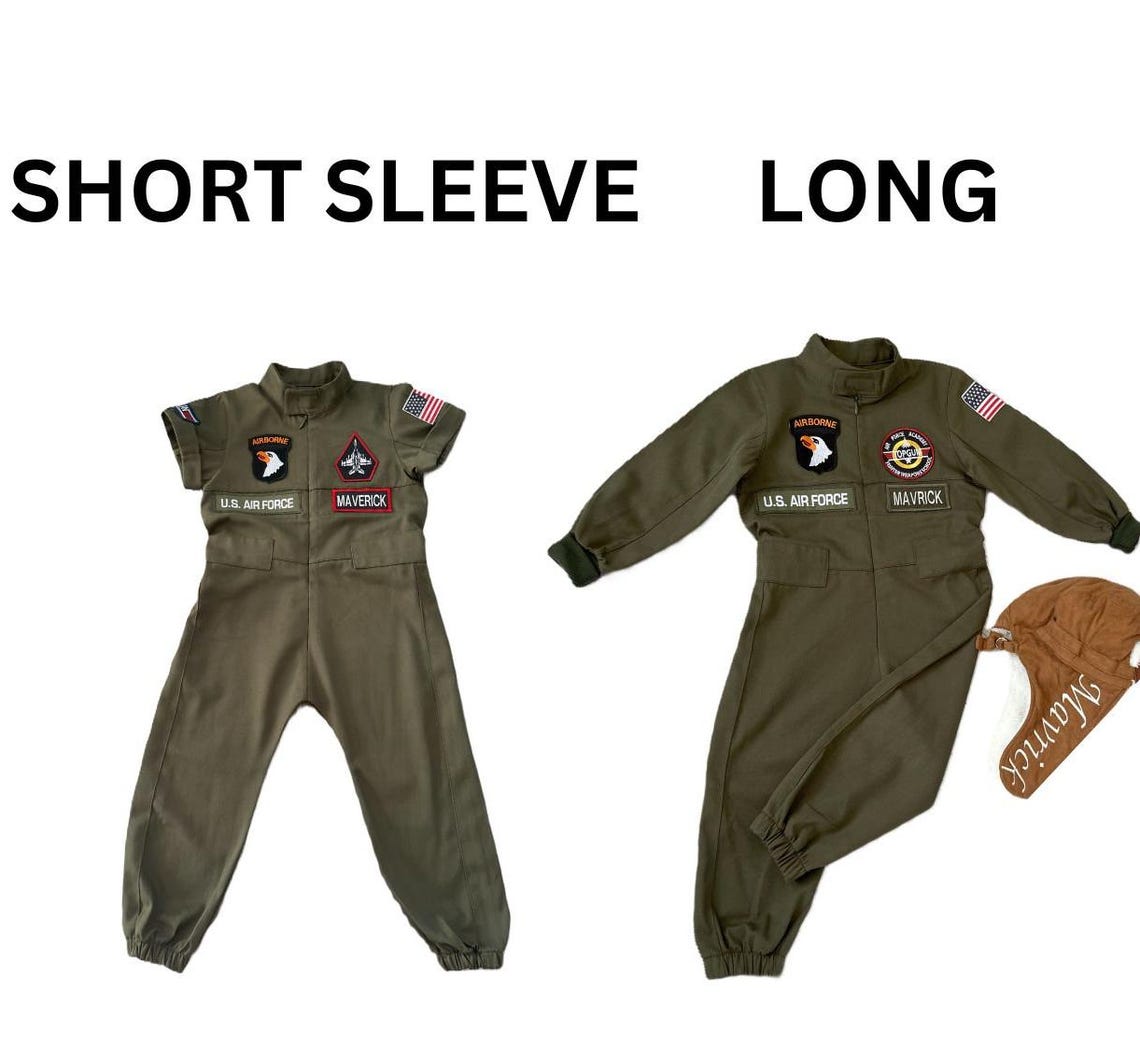 Personalized Aviator Long Fighter Costume*captain Airborne Outfit ...