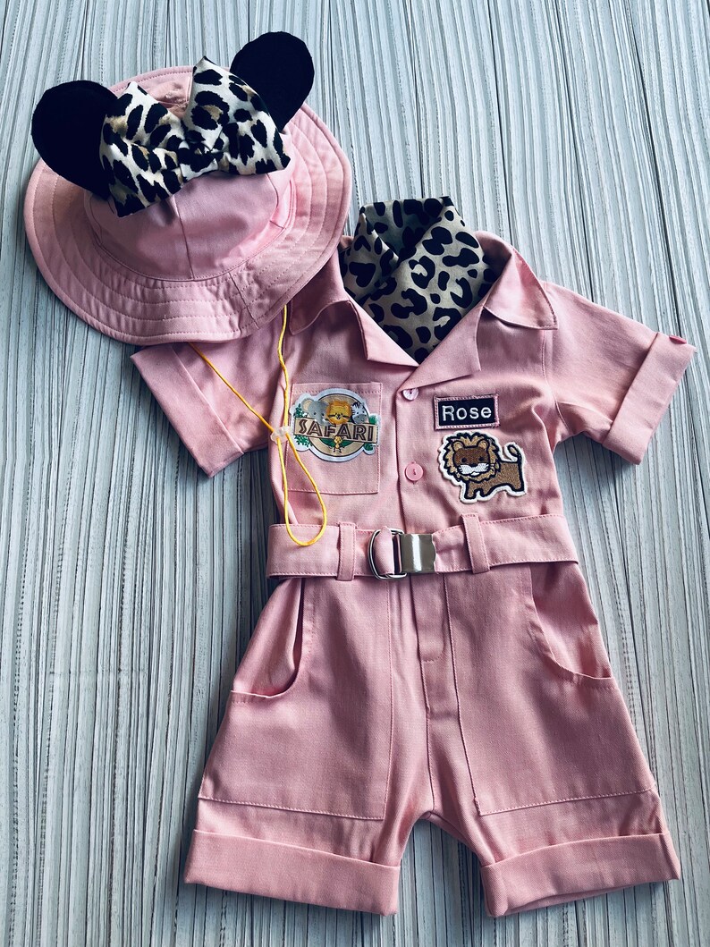 Personalized Minnie Mouse Inspired Pink-beige Outfit With - Etsy