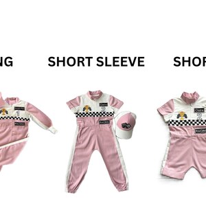 Personalized Pink Racer Long/shorts Jumpsuit*racer Fast One Birthday ...