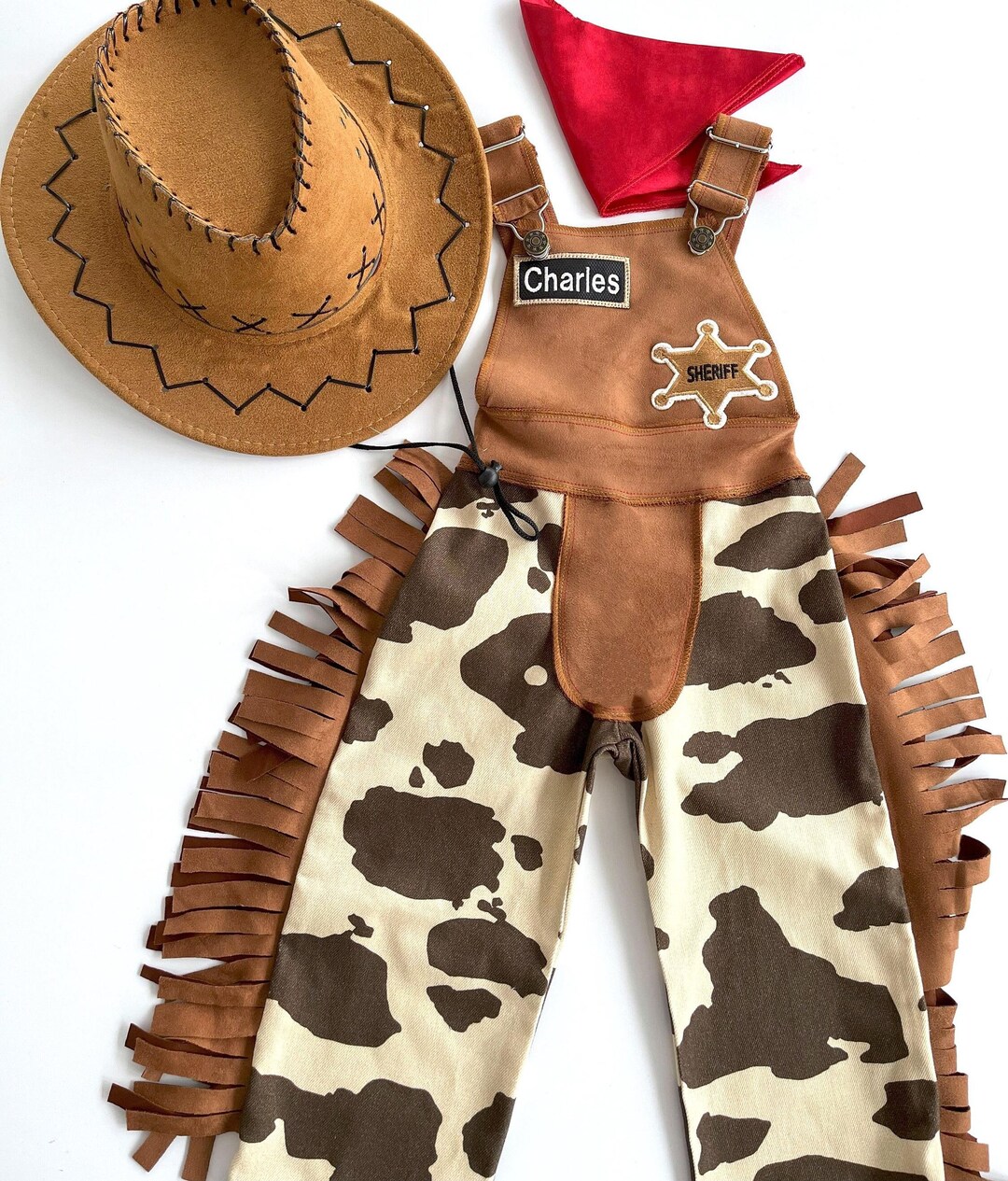Personalized Toddler Cowboy Brown Western Outfit*infant Brown Wild West ...
