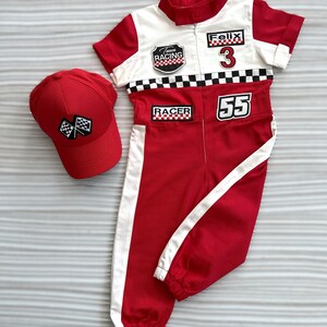 Personalized Fast Red Racer Shortsleeve Jumpsuit*toddler Racer Kids ...