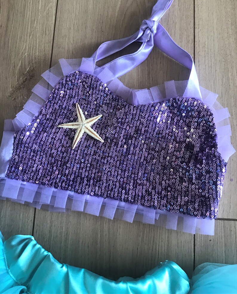 Toddler Mermaid Inspired Purple Costumebaby Girl Mermaid - Etsy
