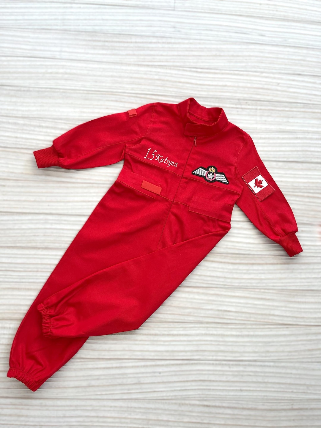 Personalized Red Pilot Costume*toddler Canada Pilot Military Uniform ...