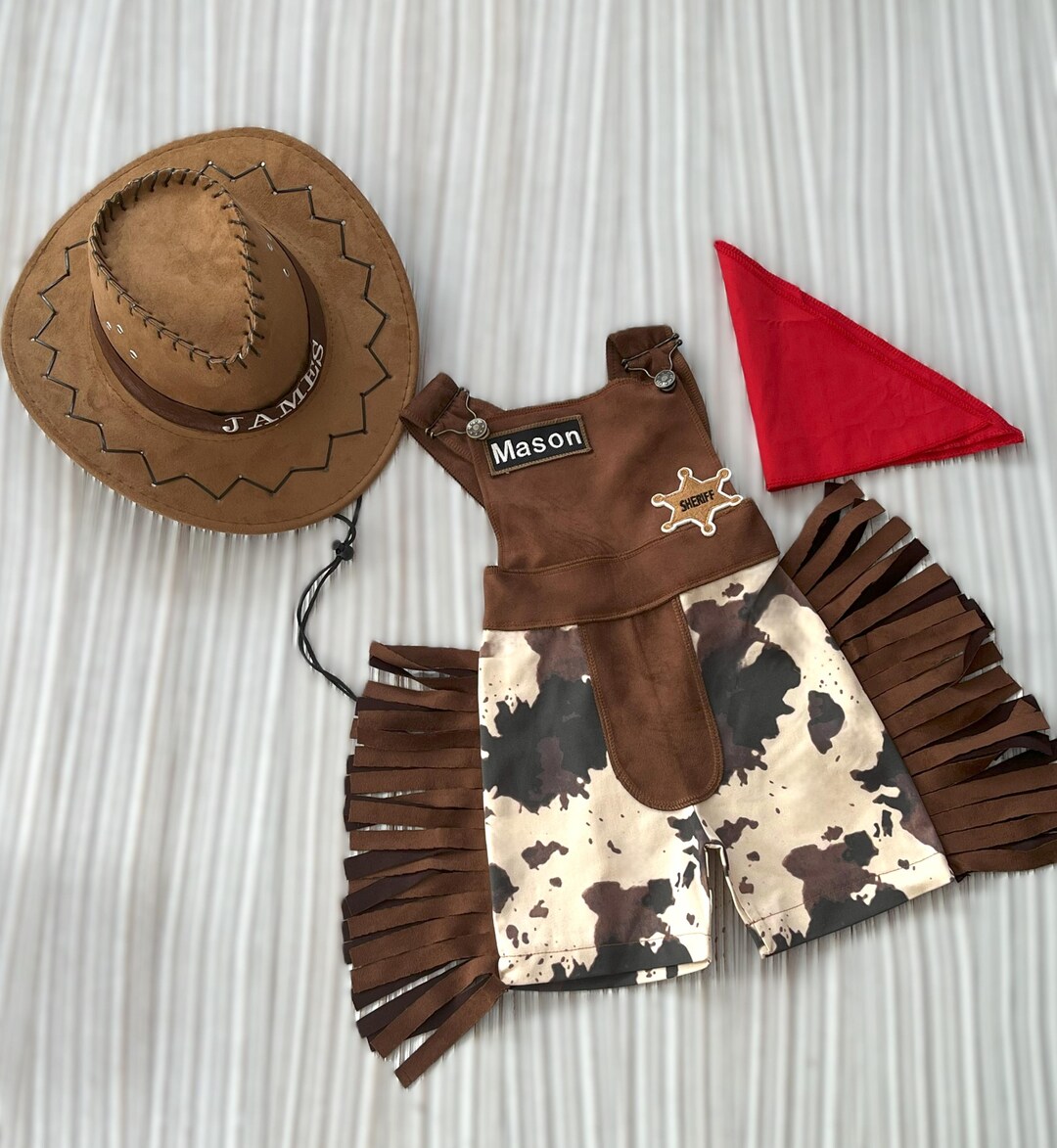 Personalized Baby Cowboy Brown Western Outfit*toddler Brown Wild West ...