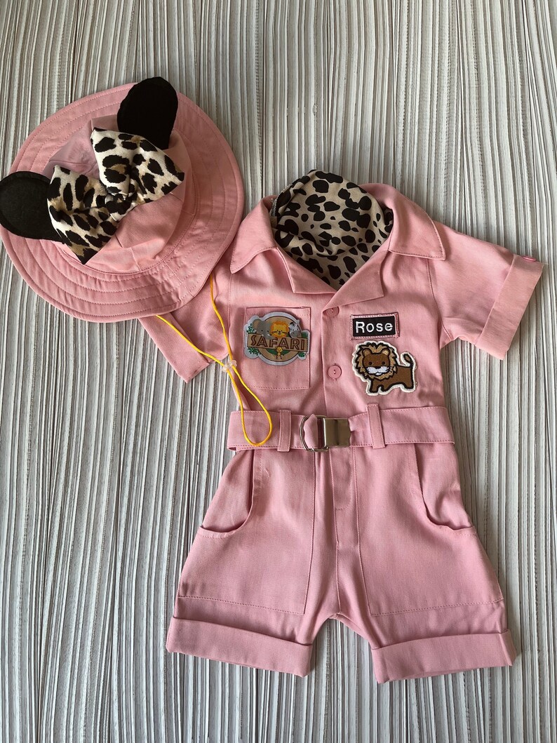 Personalized Minnie Mouse Inspired Pink-beige Outfit With - Etsy